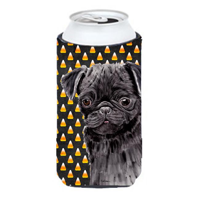 Pug Candy Corn Halloween Portrait Tall Boy Hugger - 22 To 24 oz ...