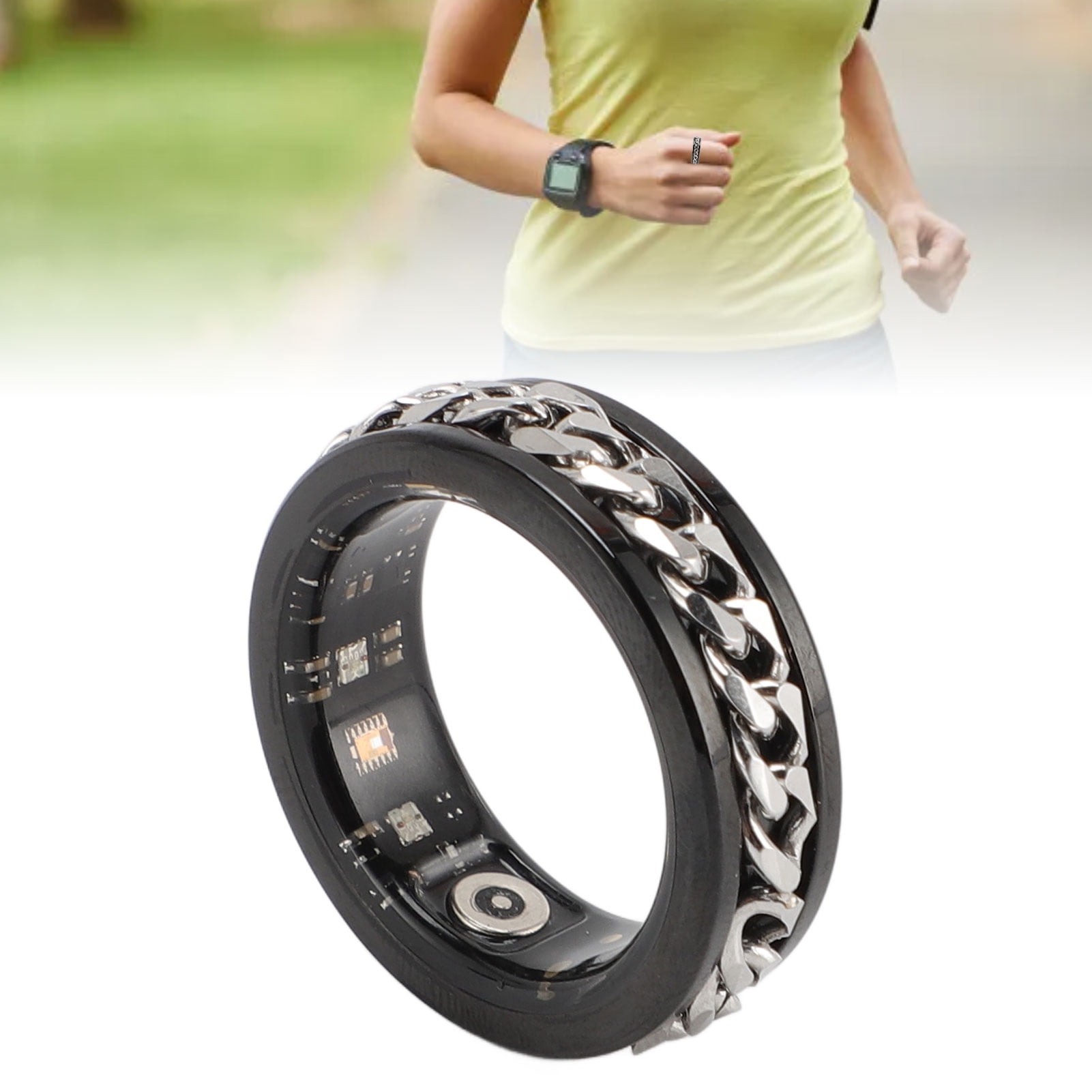 Health Tracker Ring, Activity Monitoring IP68 Water Resistant Smart ...
