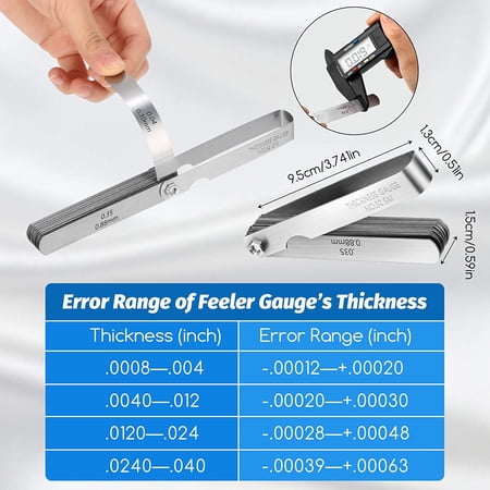 4 Pieces Digital Caliper Vernier Electronic Micrometer Caliper Gap ...