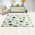 Four Leaf Clover Hat Pattern Memory Foam Area Rug 60"x39" Non Slip ...