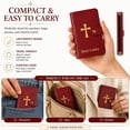 Catholic Faux Leather Holy Card Holder Compact Handheld Binder Style ...