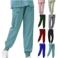 Women's Scrubs Pant Cargo Joggers Stretch Scrub Joggers Medical Nursing ...