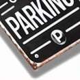 1 vintage car-themed parking sign, 8x12 inch (20x30 cm) iron plate ...