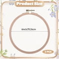 2 Pack 6 Inch Wooden Embroidery Hoops, Cross Stitch Hoops Ring, Beech ...