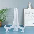 12 Inch Plastic Display Stand, White Easel Display Photo Holder Stand ...