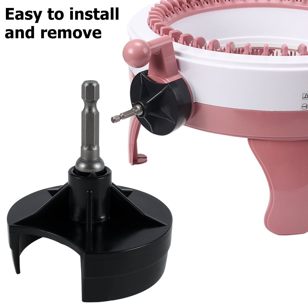 Buy Dupashio Knitting Machine Adapter Quick Knitting Crank Handle ...