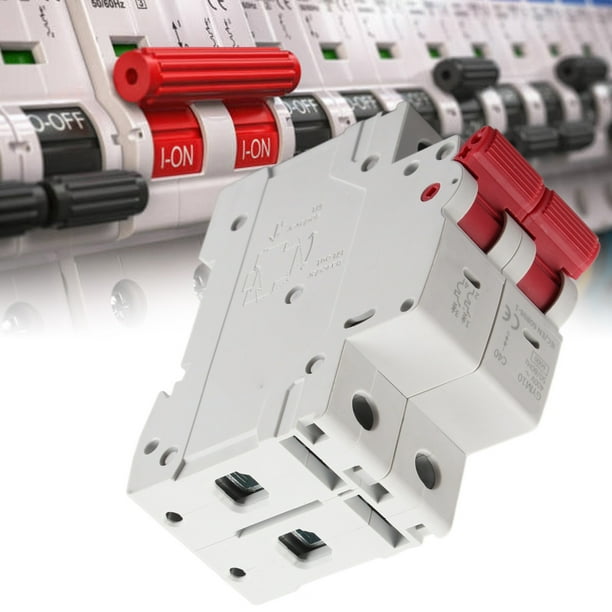 Miniature Circuit Breaker 6ka Safe Insulation 2 Pole Din Rail Mount
