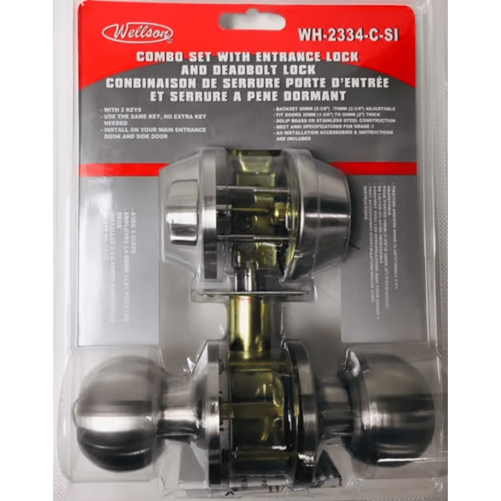 Click here for Wellson Wh-2334-Si Combo Entrance & Deadbolt Lock... prices