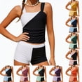 Bigetiay Girls 2 Piece Swimsuits Color Blocked Tankini Set Rash Guard ...
