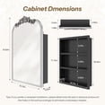 16x24 Inch Bathroom Medicine Cabinet with Mirror, Recessed or Surface ...