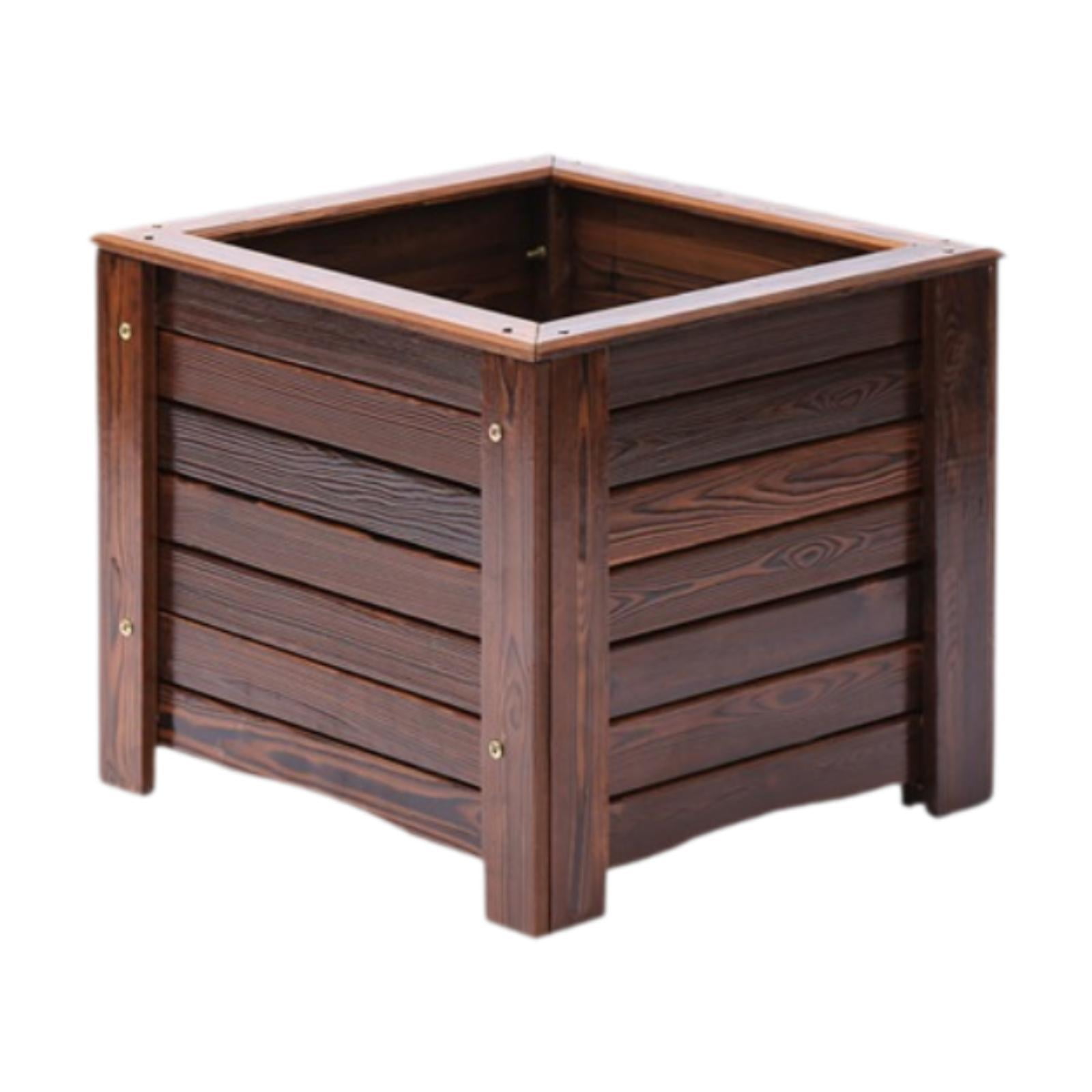 Maceta de madera para jardín elevada, práctica, resistente y de alto ...