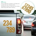 CIMAXIC 4Sets Yellow Reflective Number Stickers for Mailbox Door ...