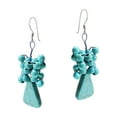 Vintage Dangling Triangle Turquoise Cluster Retro Bohemian Earrings ...