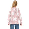 BZSMCE Cartoon Cat Design on Print Hoodie Casual Pullover Sweatshirt ...