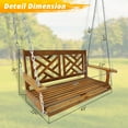 UBesGoo Porch Swing Heavy Duty Swing Chair w/ Chain,Africa Wood ... UBesGoo Porch Swing Heavy Duty Swing Chair w/ Chain,Africa Wood ...