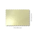 Way to Celebrate Gold Scallop Cake Board, 14x19 inch, 3-Count - Walmart.com
