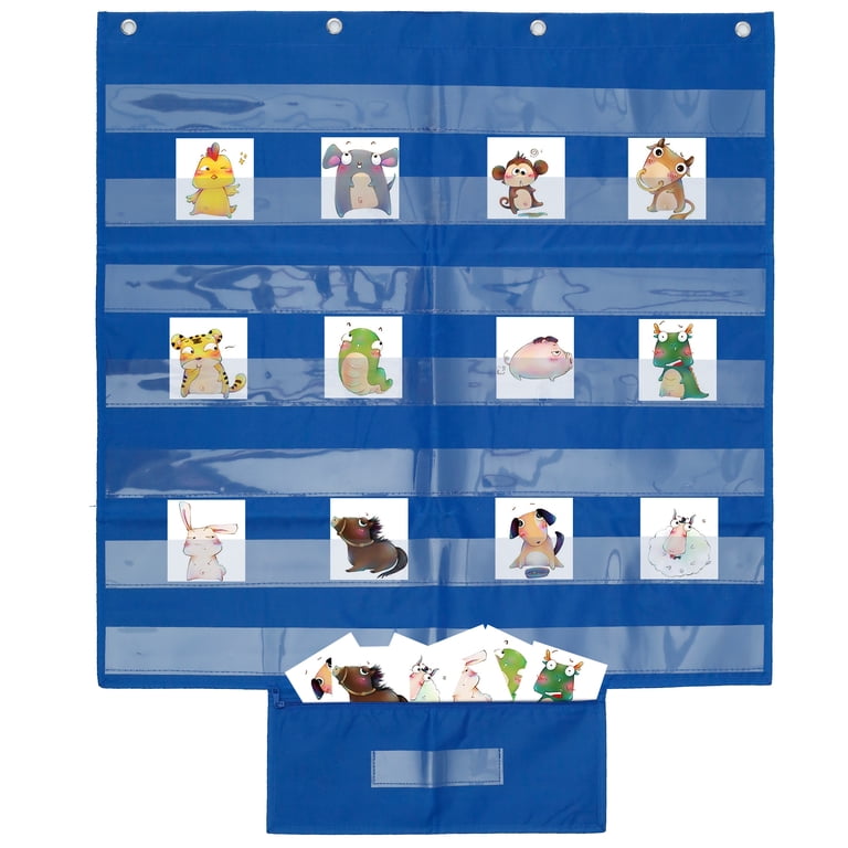Bulletin Board Pocket Chart Classroom Pocket Chart With Dry Erase ...