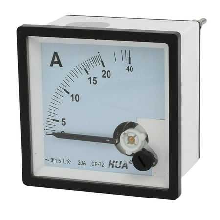 CP-72 Class 1.5 Accuracy AC 0-20A Analog Panel Meter Ammeter ...
