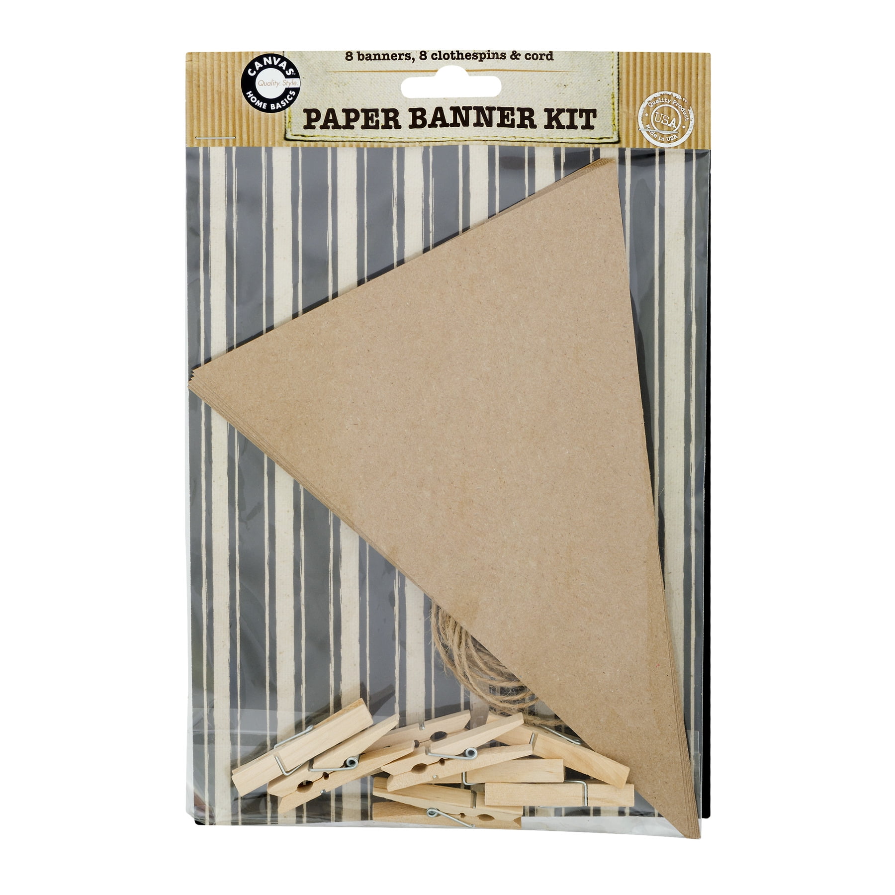 Canvas Home Basics Paper Banner Kit, 17 Count - Walmart.com