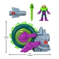 Imaginext DC Super Friends Lex Luthor Spinning Saw Vehicle & Figure Set ...