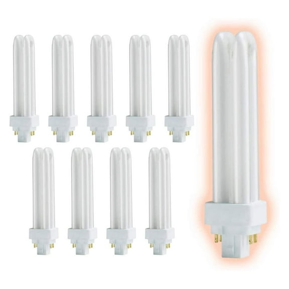 42 Watt CFL Light Bulbs | 4 Pin GX24Q-4 Base 5000K Daylight | 42W High ...