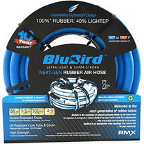 BluBird BB38100 3/8" x 100' Lightweight Polyester Braided Rubber Air ...