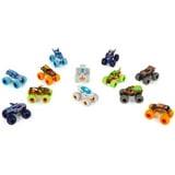 Monster Jam, New 12-Pack Fire & Ice 1:64 Scale Monster Truck Vehicles ...