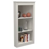 Inval 47" 3-Shelf Corner Bookcase, Multiple Colors - Walmart.com