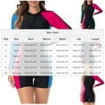 FRSASU Womens Full Body Rash Guard Long Sleeve Shorts One Piece ...