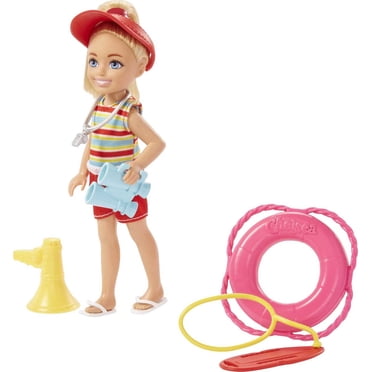 Barbie Chelsea Doll, Small Doll with Blonde Hair in Ponytail & Blue ...