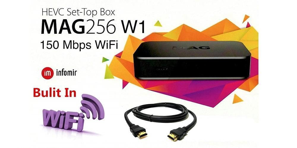 MAG256W1 Mag 256 W1 IPTV OTT Set-Top Box WiFi 2.4Ghz Built-in | Walmart ...