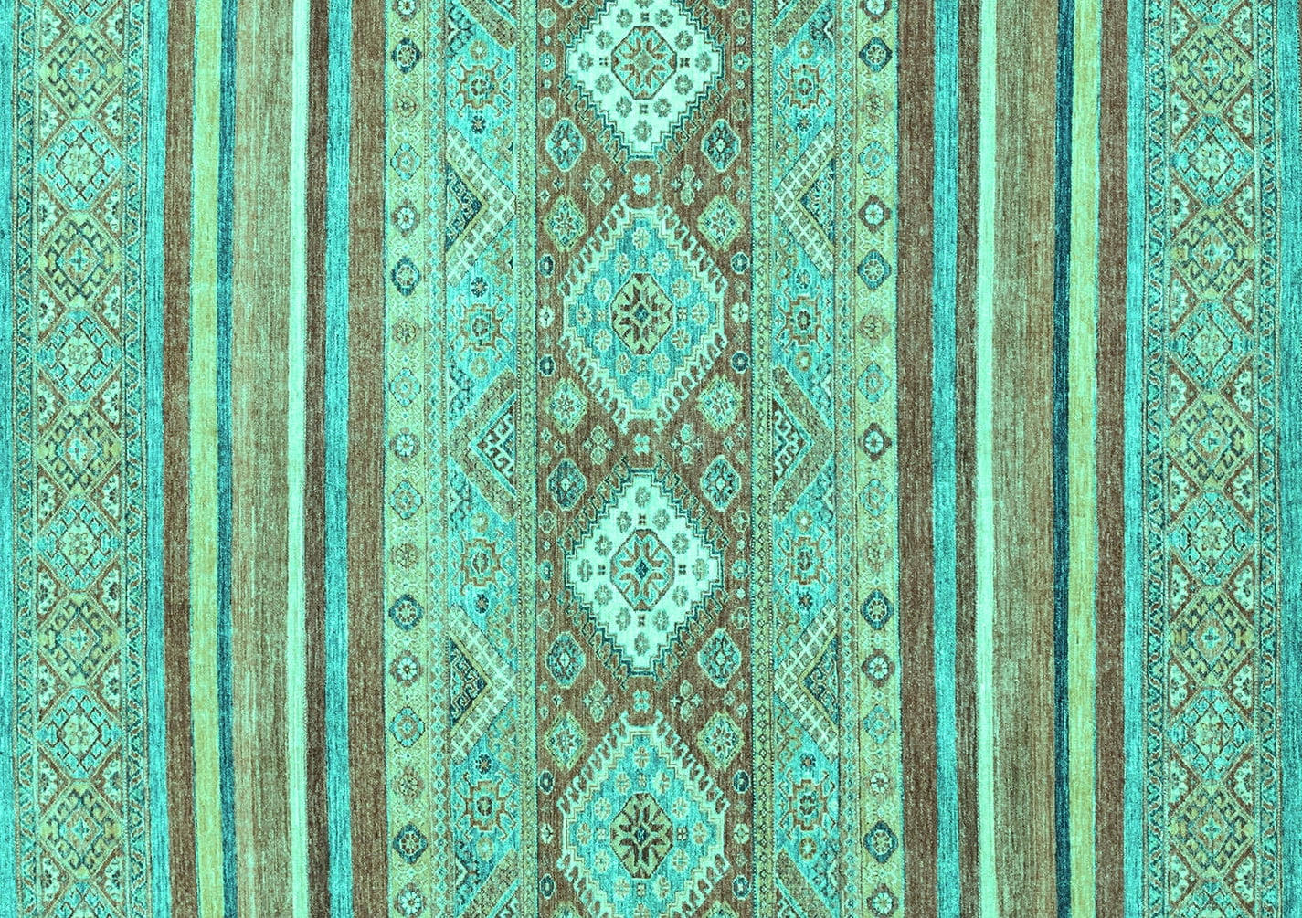 Ahgly Company Indoor Rectangle Abstract Turquoise Blue Modern Area Rugs ...