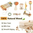 FVLOENG Kids Musical Instruments Set, Neutral Colors Wooden Toys ...