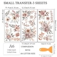 3 Sheets 3 Styles PVC Waterproof Decorative Stickers Self Adhesive ...