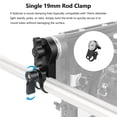 Aluminum Camera Rig Clamp for 19mm Rod Systems, Single Hole Tube Mount ...