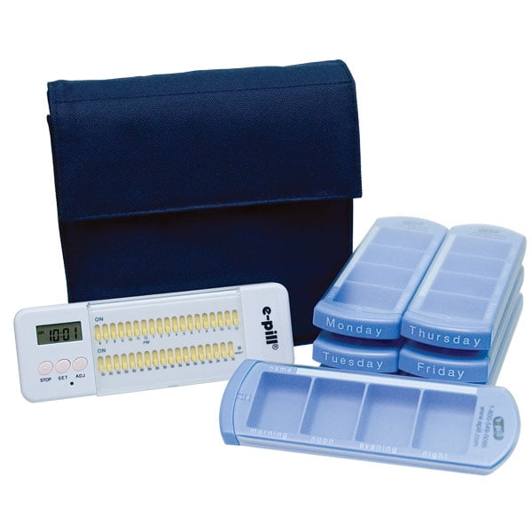 7 Day Medication Organizer System with Multi-Alarm - Walmart.com ...
