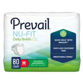 NU-FIT by First Quality Brief – Medium 4 bags of 20 (80 ct.) - Walmart.com