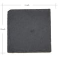 12Pack 4 X 4 Inch Gorgeous Black Slate Stone Coasters Bulk Square Cup ...