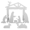 10 PCS Outdoor Nativity Scene Lighted Christmas Family Yard Decoration Nativity Sets ...