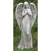 Alpine Corporation Large Resin Praying Angel Statue, Stone-Look Garden ...