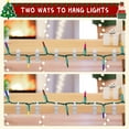 100Pack Holiday Light Clips Outdoor Hooks Christmas Hanger for Roof ...