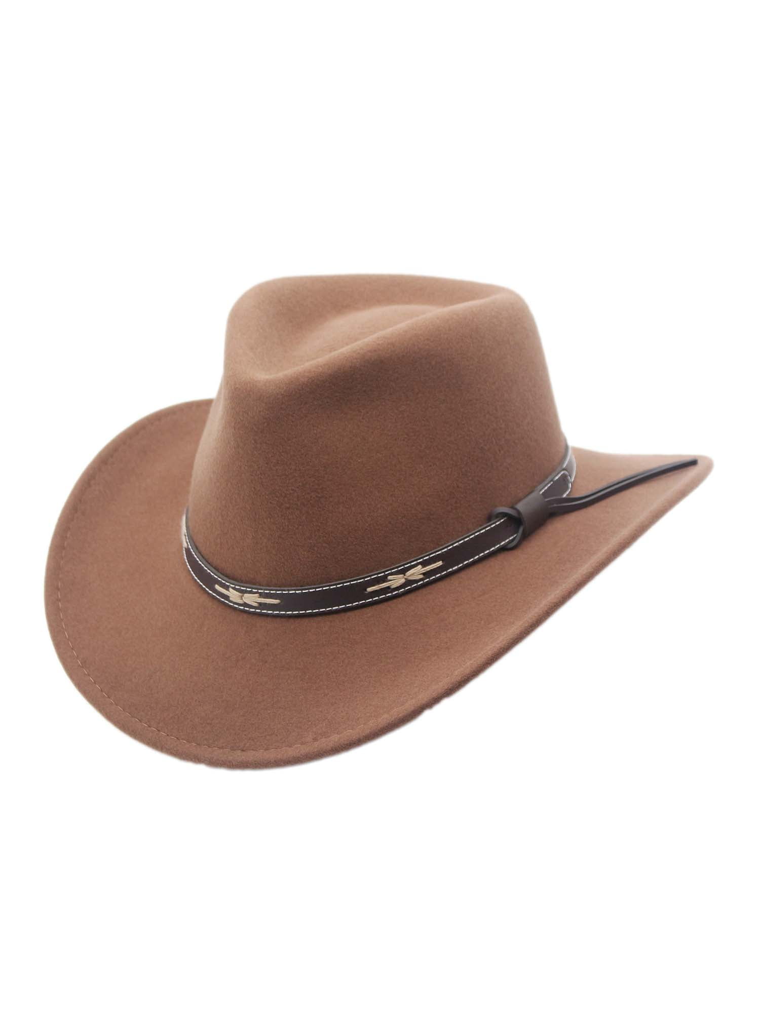 Santa Fe Crushable Wool Felt Outback Western Style Cowboy Hat by Silver ...