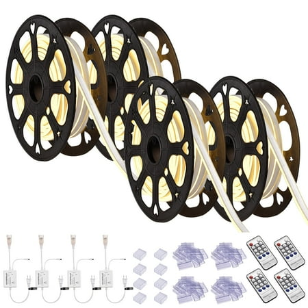 DELight 50 Ft Neon LED Light Strip Rope Tube Wire Flexible Club Party 4 ...