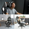 Goplus Ergonomic Massage Gaming Chair with Lumbar Support, Reclining ...
