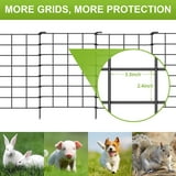 10-Panel Metal Square 10ft Connecting Garden Fence for Small Animals ...