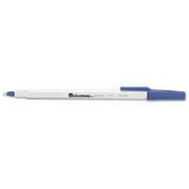 UNIVERSAL Economy Ballpoint Stick Oil-Based Pen Blue Ink Medium 60/Pack ...