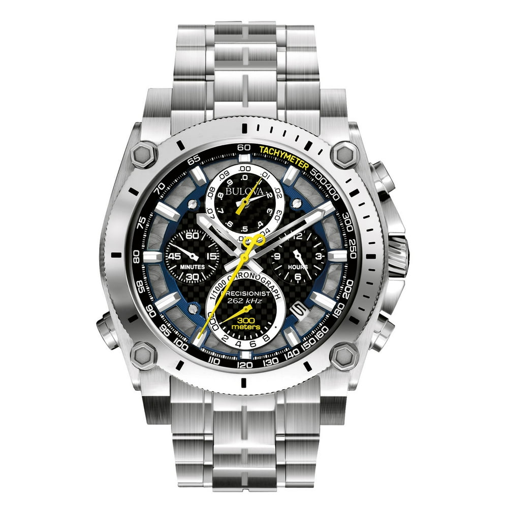Bulova - Bulova Men's Precisionist Stainless Steel Case and Bracelet ... Bulova - Bulova Men's Precisionist Stainless Steel Case and Bracelet ...