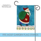 Toland Home Garden Working Santa Christmas Flag Double Sided 12x18 Inch ...
