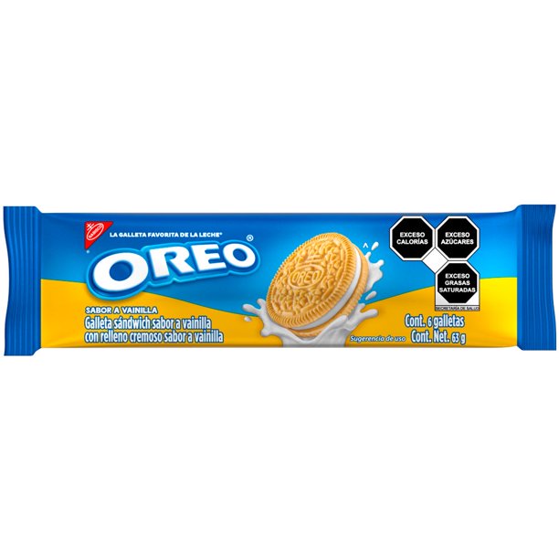 Galletas Oreo con relleno sabor vainilla 63G | Walmart en línea
