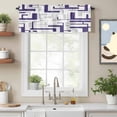 Blue Gray Geometric Stripes Valances for Windows, Modern Abstract Lines ...